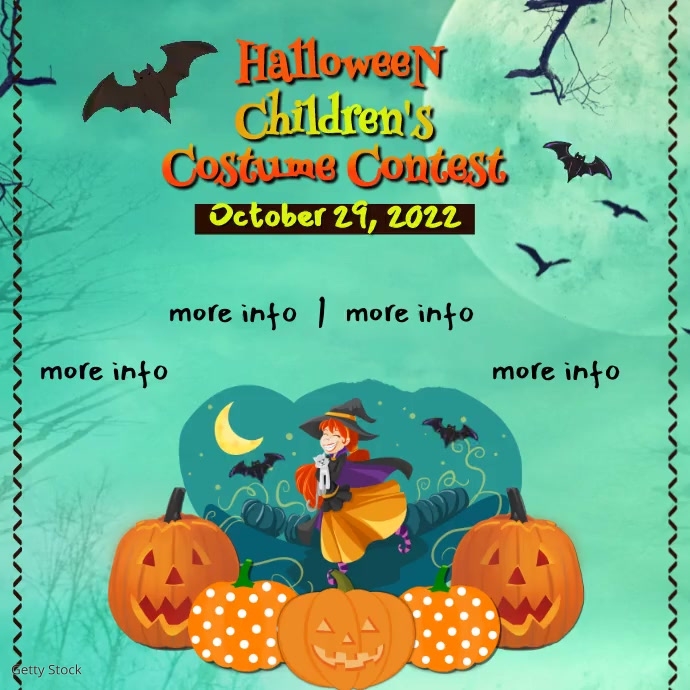 Children's Halloween Costume Contest Video Template | PosterMyWall