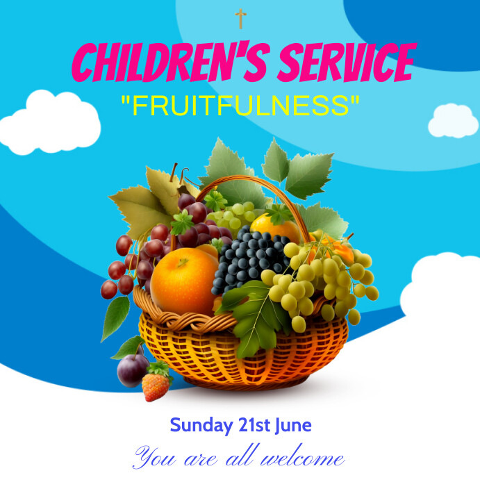 CHILDREN'S SERVICE Template | PosterMyWall