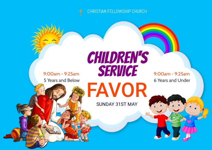 Copy of CHILDREN'S SERVICE | PosterMyWall