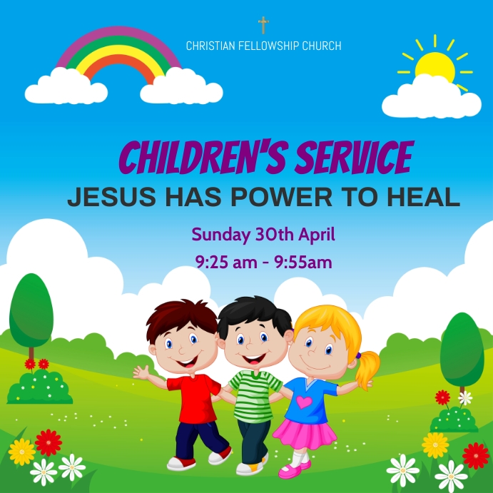 Copy of CHILDREN'S SERVICE | PosterMyWall