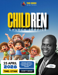 CHILDREN'S SERVICE Template | PosterMyWall