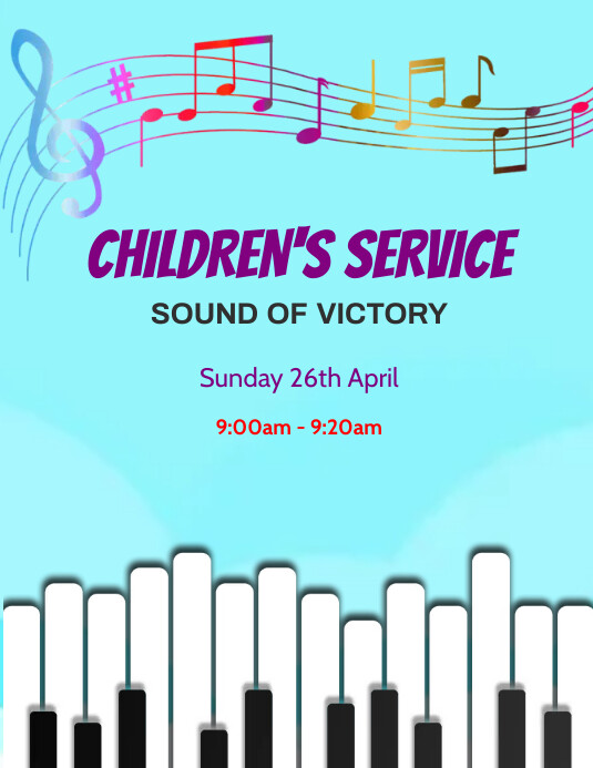 Copy of CHILDREN'S SERVICE | PosterMyWall