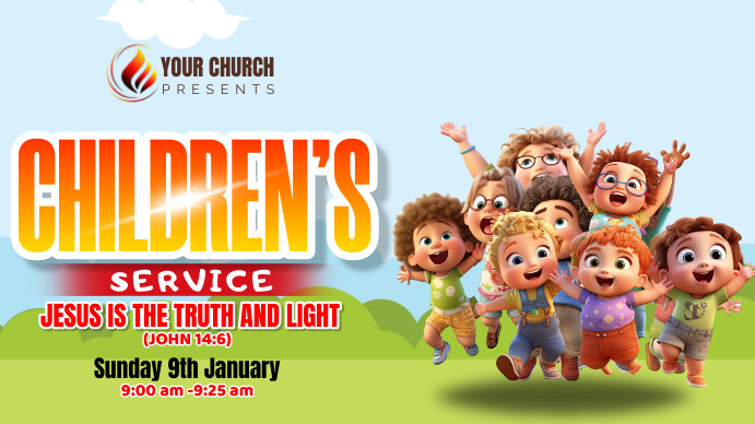 Copy of children's service | PosterMyWall