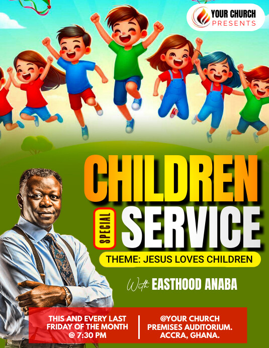 Copy of Children's service | PosterMyWall