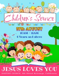 sunday school flyer template | PosterMyWall