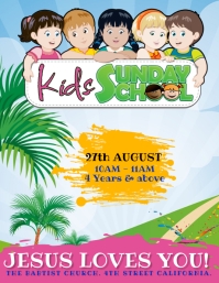 Children's Sunday school flyer Template | PosterMyWall