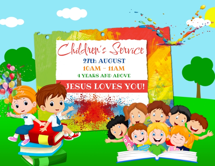 Children's Sunday school flyer Template | PosterMyWall