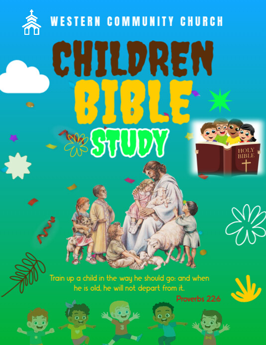 Plantilla de Children Bible Study Ad | PosterMyWall
