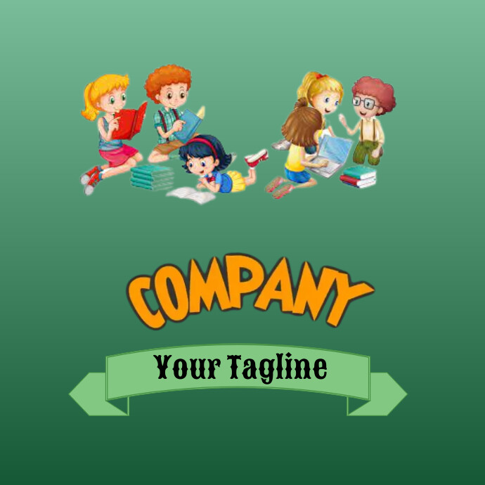 Children Book Reading company logo Template | PosterMyWall