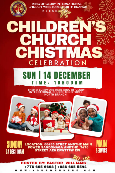 Children church service Template | PosterMyWall