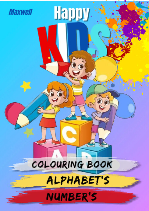Children colouring book Template | PosterMyWall