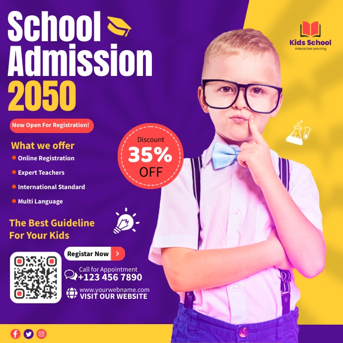 Children School Ads Template | PosterMyWall