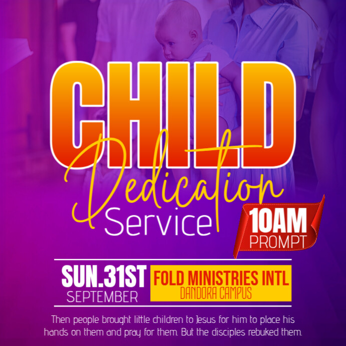 Copy of children service | PosterMyWall