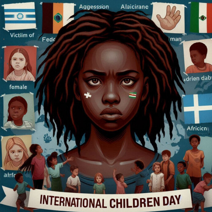 Plantilla de Children victim of aggression | PosterMyWall