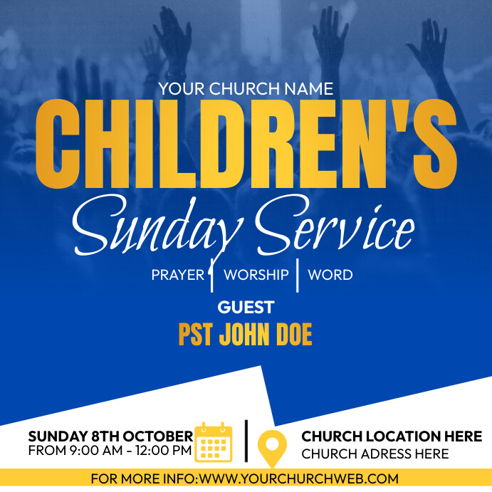 Childrens service Template | PosterMyWall