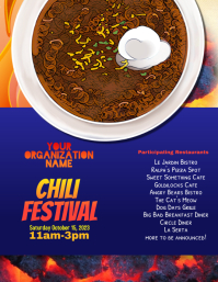 Chili Chowder cook off Fest Event Flyer Template | PosterMyWall
