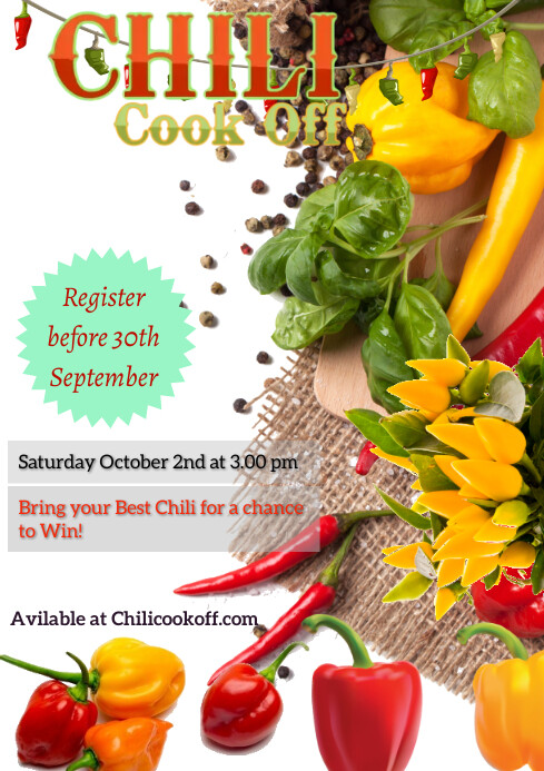 Chili cook 2 Template | PosterMyWall