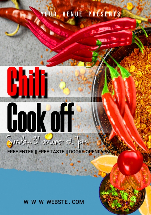 chili cook ad design template | PosterMyWall