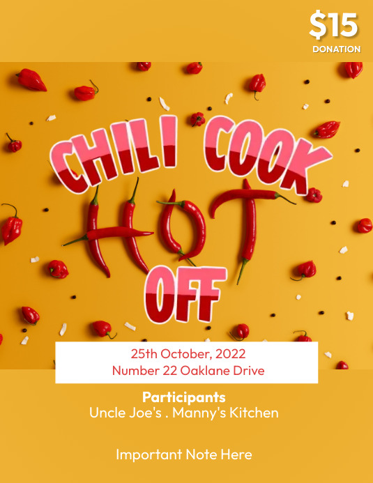 Chili Cook Off (1) Template | PosterMyWall