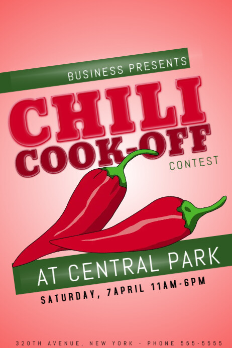 Chili Cook-off Contest Template | PosterMyWall