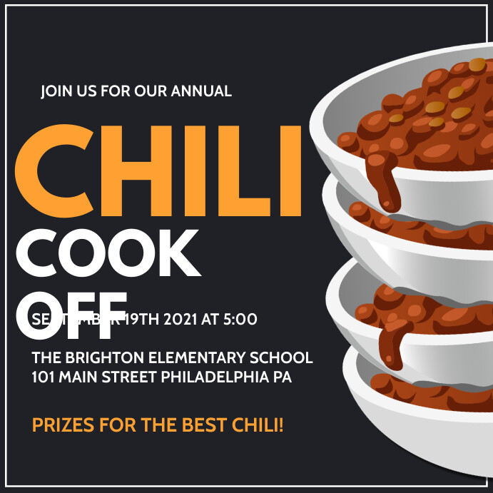 Chili Cook Off Template | PosterMyWall