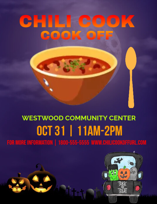 Chili Cook Off Template | PosterMyWall