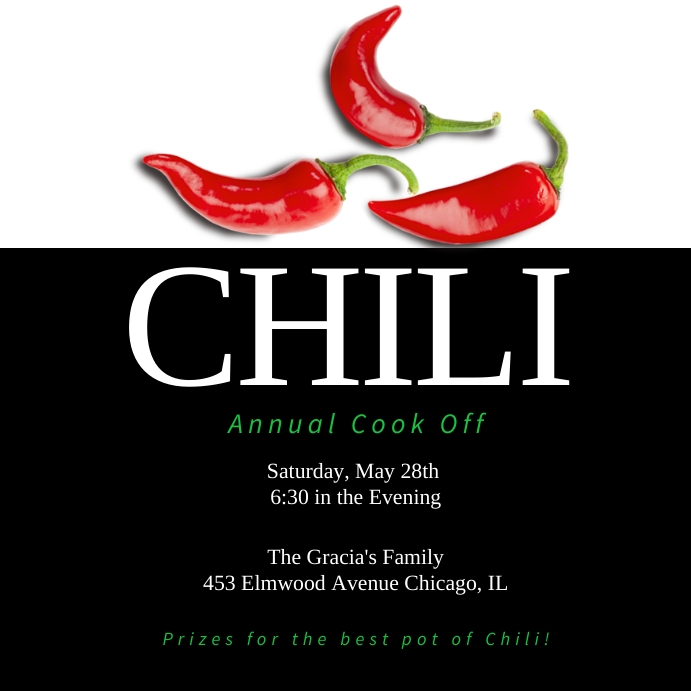 Chili Cook Off Template | PosterMyWall