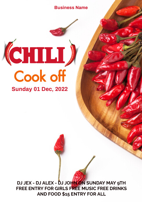 Chili Cook Off Template | PosterMyWall