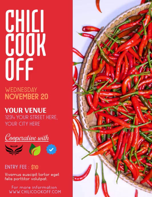 Chili Cook Off Template | PosterMyWall