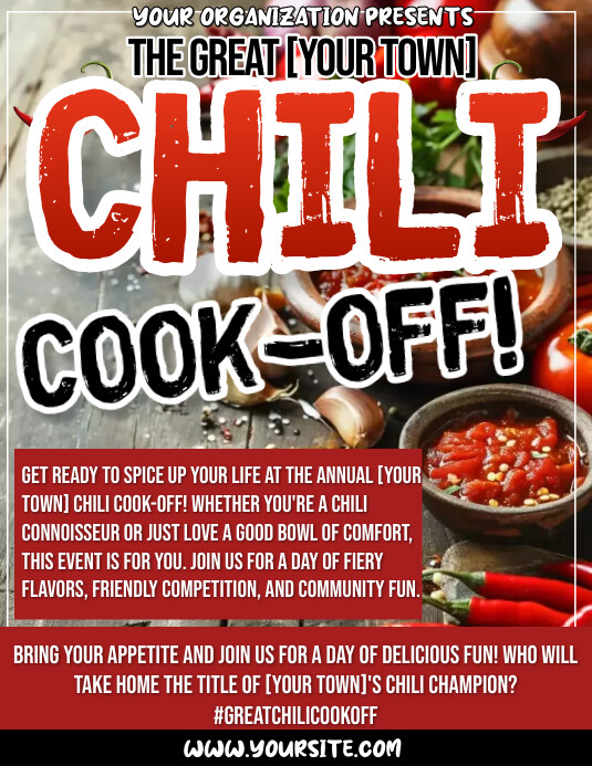 chili cook off flyer chili competition (1) Template | PosterMyWall