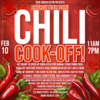 Chili cook off flyer ig post Template | PosterMyWall