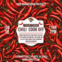 Chili cook off flyer ig post Template | PosterMyWall