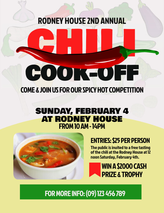 Chili Cook-Off Flyer Template | PosterMyWall
