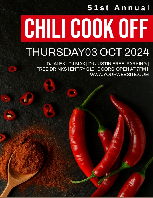 Chili cook off flyer free download Template | PosterMyWall