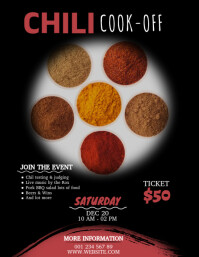 Chili Cook-off Poster Template | PosterMyWall