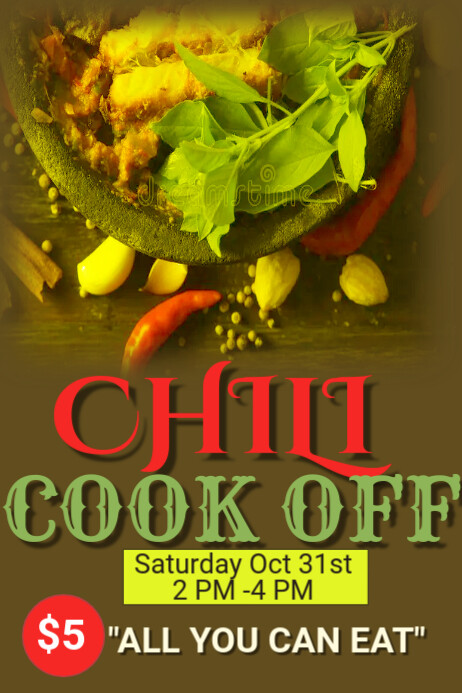 CHILI COOK-OFF POSTER (1) Template | PosterMyWall