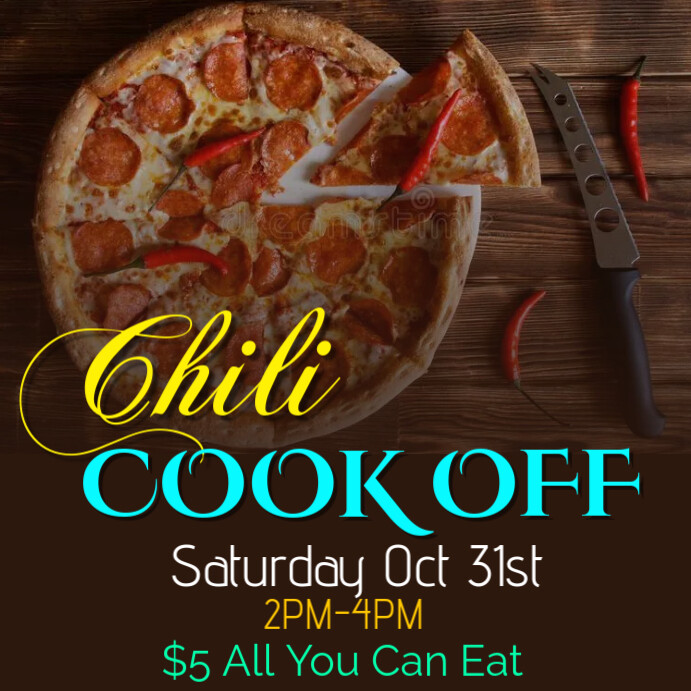 CHILI COOK-OFF POSTER Template | PosterMyWall