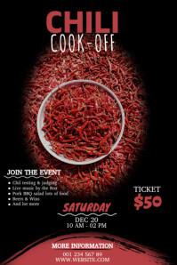 Chili Cook-off Poster Template | PosterMyWall