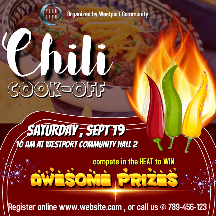 Chili cook off template | PosterMyWall