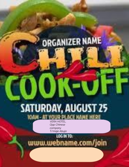 Chili cook off template | PosterMyWall