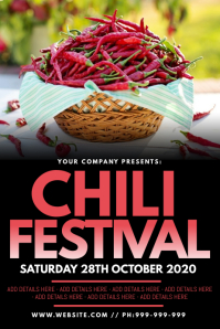 CHILI COOK-OFF POSTER Template | PosterMyWall