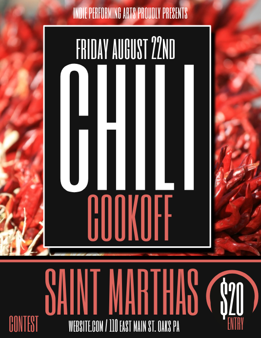 Chili Template | PosterMyWall