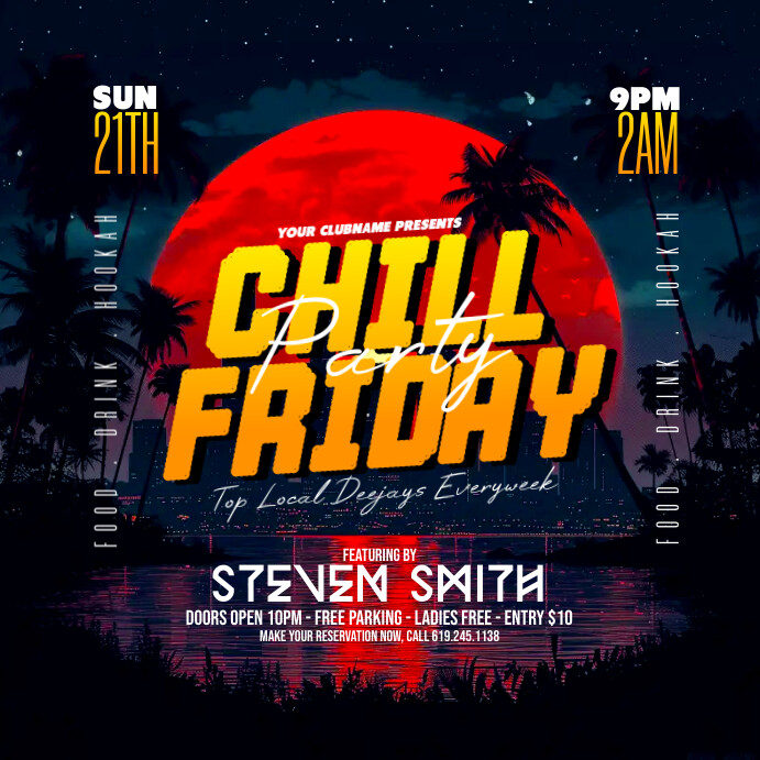 Plantilla de Chill Friday | PosterMyWall