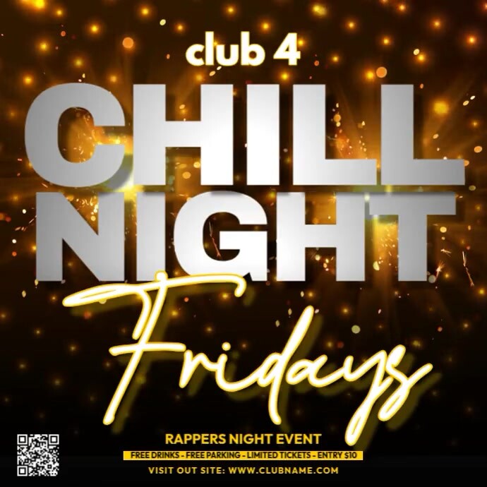 Copy of Chill Night Fridays | PosterMyWall