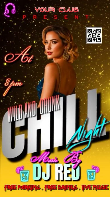 Chill Night Party Template | PosterMyWall