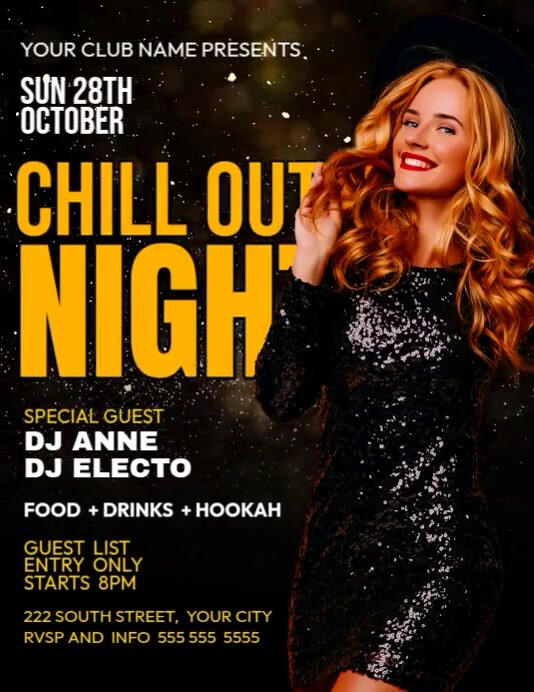 Copy of Chill Out Night Ads | PosterMyWall