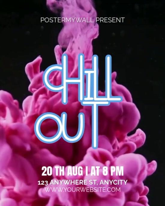 CHILL OUT NIGHT Template | PosterMyWall