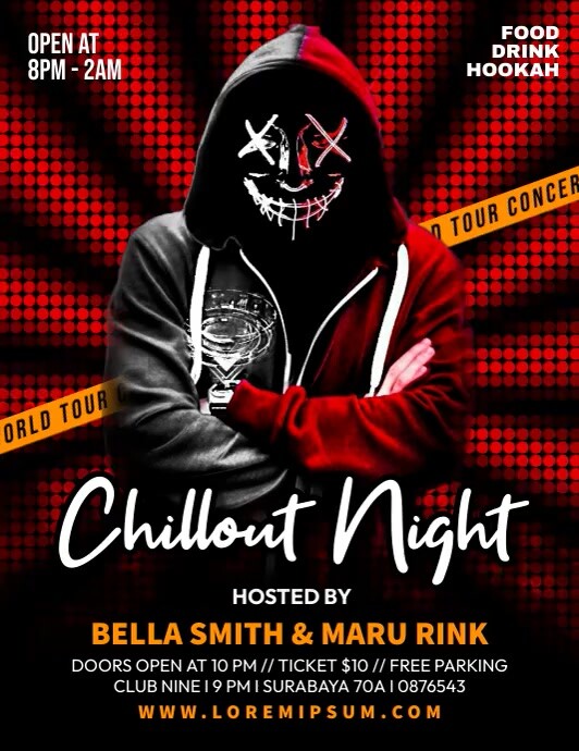 Chill Out Night Template | PosterMyWall