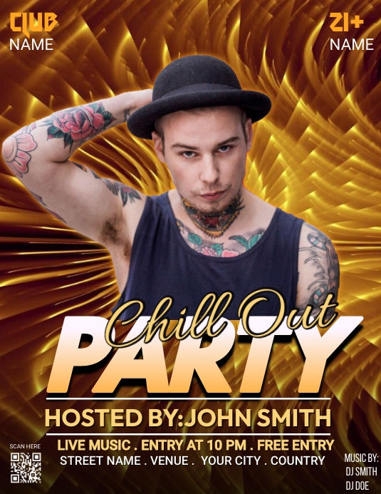 Chill Out Party Design Template | PosterMyWall