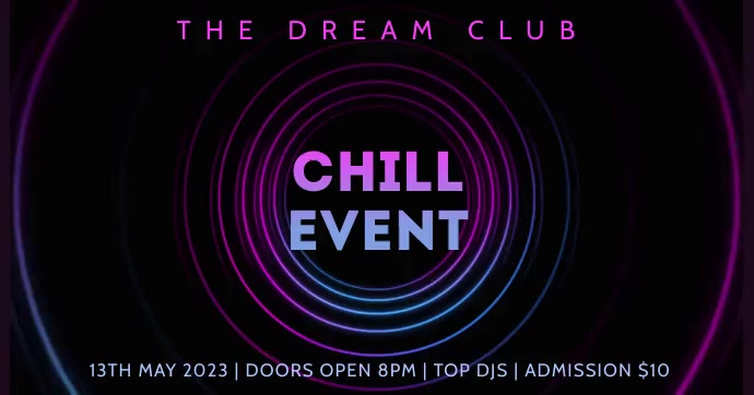 Chill Party Night Event Video Template | PosterMyWall